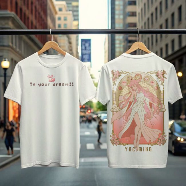 Genshin Impact Yae Miko Fanart Tshirt
